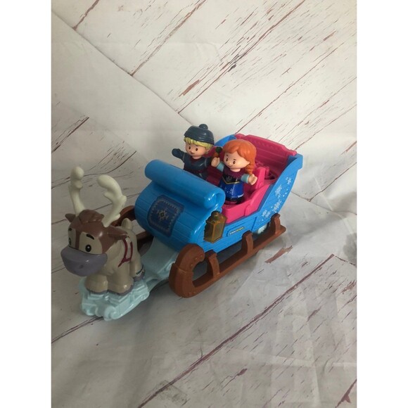 Fisher-Price | Toys | Fisher Price Little People Disney Frozen Sled ...